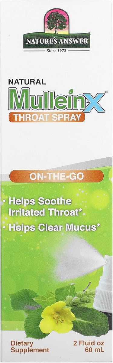 Nature's Answer MulleinX Throat Spray 60ml – The Health Store