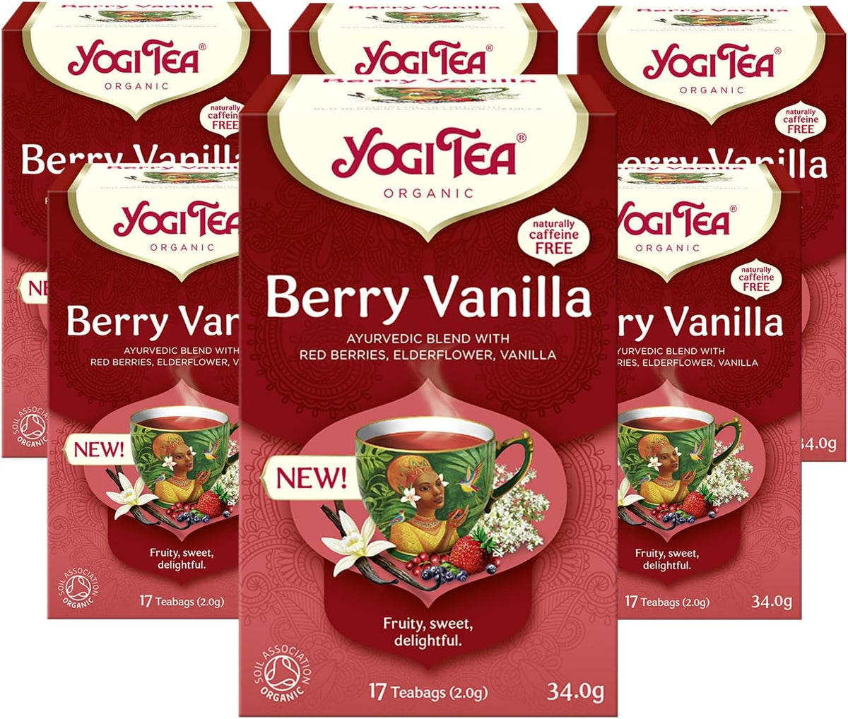 Yogi Organic Berry Vanilla Tea 17bags – The Health Store