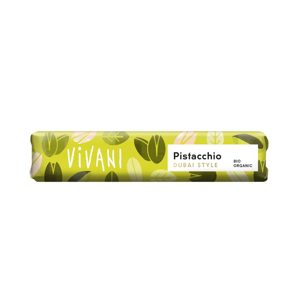 Vivani Dubai Style Pistachio Organic Chocolate Bar 40g – The Health Store