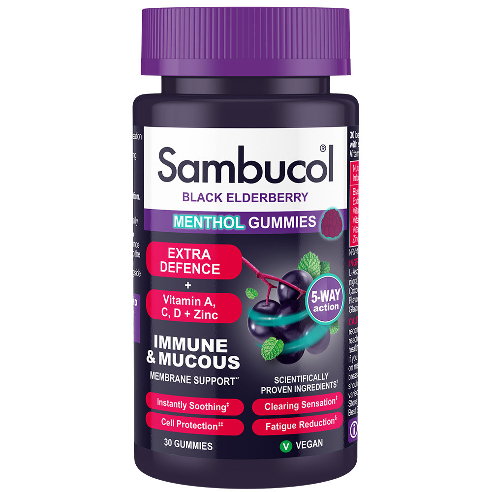 Sambucol Extra Defence Menthol Gummies 30s – The Health Store