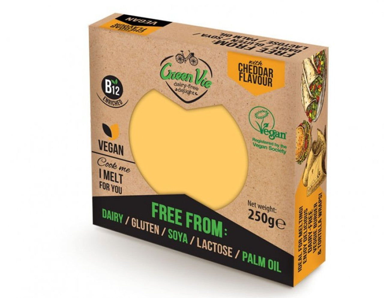 Vegan Cheddar Cheese Block 250g – The Health Store