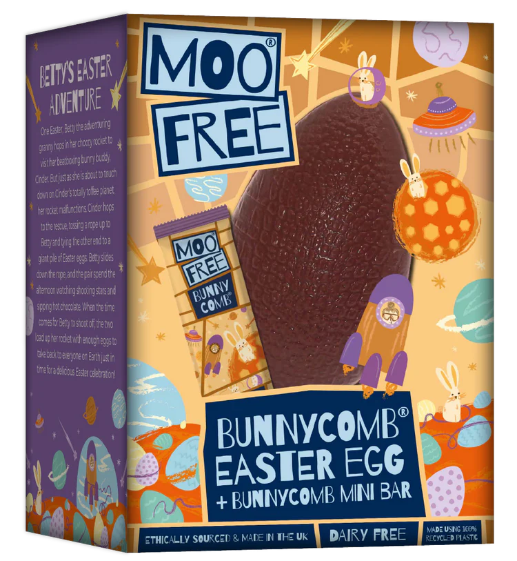 Moo Free Bunnycomb Egg 85g – The Health Store