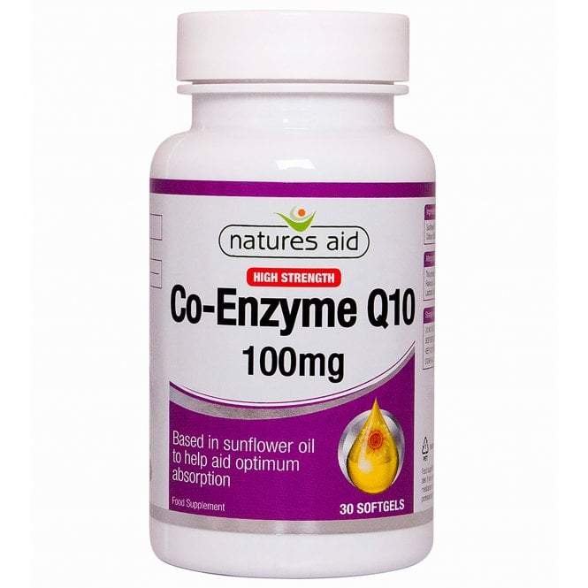Natures Aid CO-Q10 100mg 30softgels – The Health Store