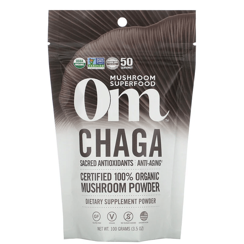 OM Chaga Mushroom Powder 100g – The Health Store