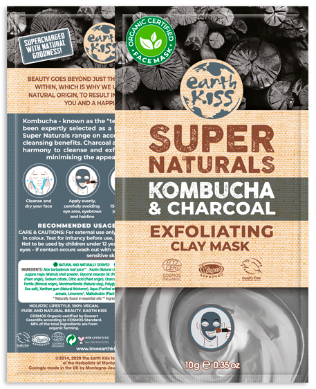 Kombucha & Charcoal Exfoliating Clay Mask – The Health Store